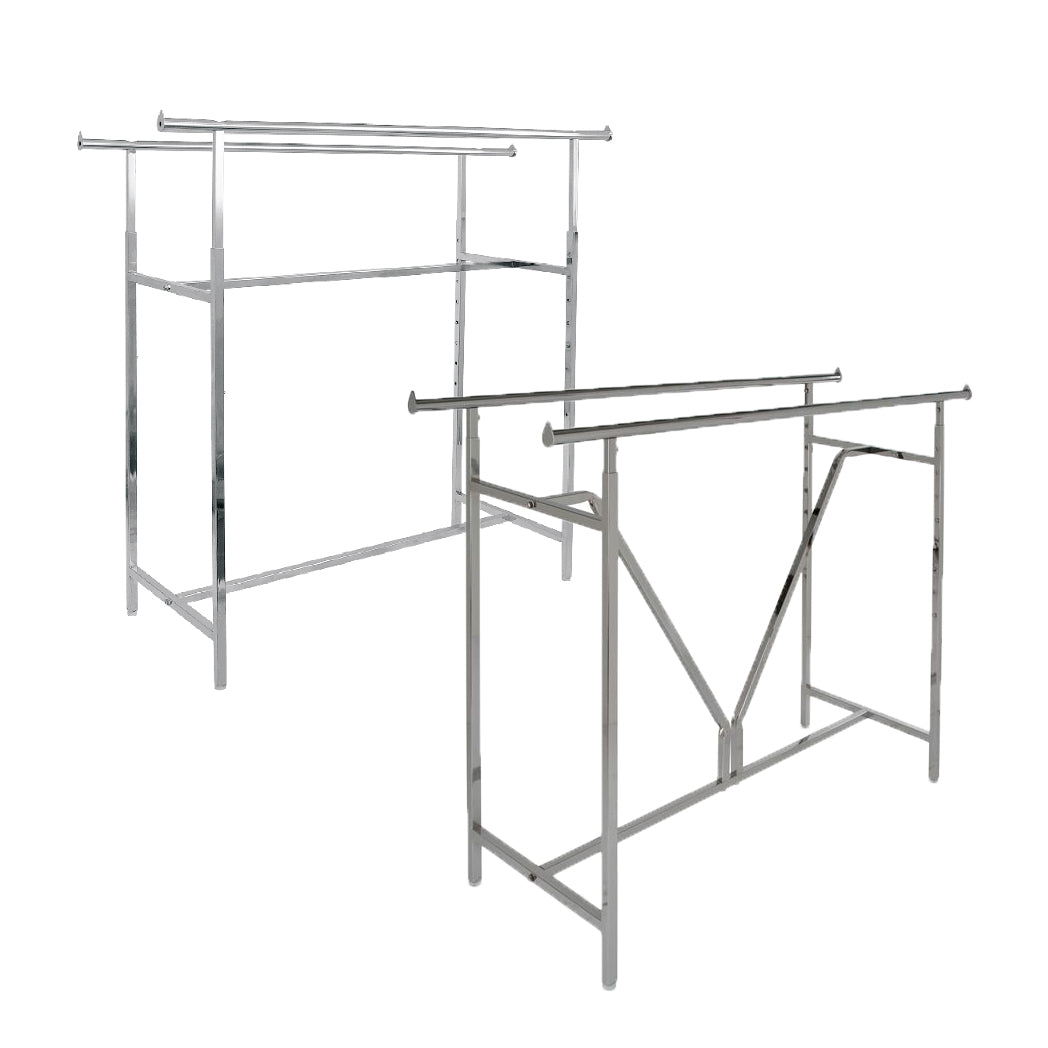 Buy Retail Display "H" Double Bar Racks for Clothing and Apparel Store ...