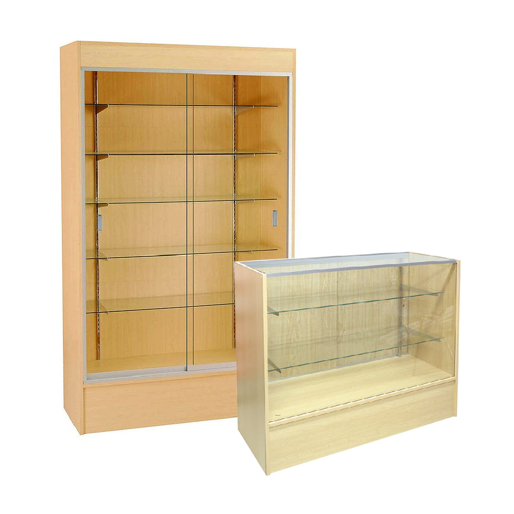 Glass Retail Display Case, Wall Cases and Cash Registers in Maple | Now ...