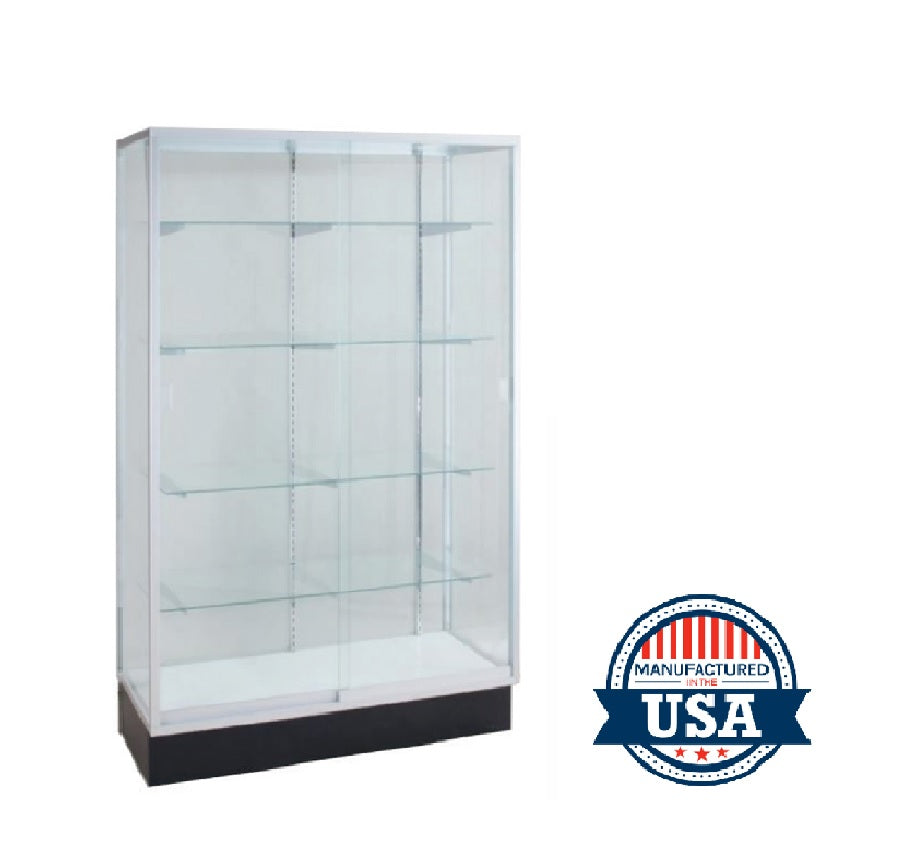 Shop Silver Extra Vision Wall Case- Fully Assembled | Now Displays
