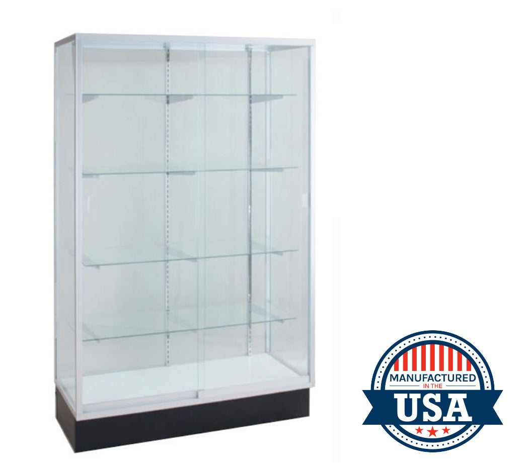 Shop Silver Extra Vision Wall Case- Fully Assembled | Now Displays