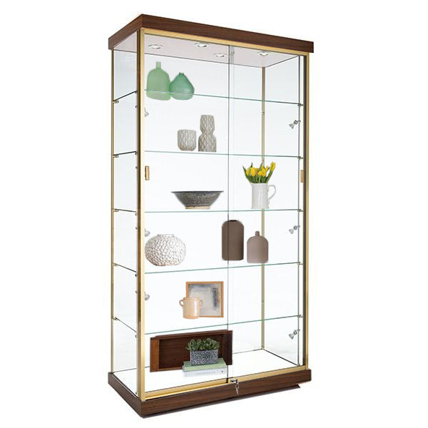 Four-Sided Glass Trophy Case- Basic | Now Displays