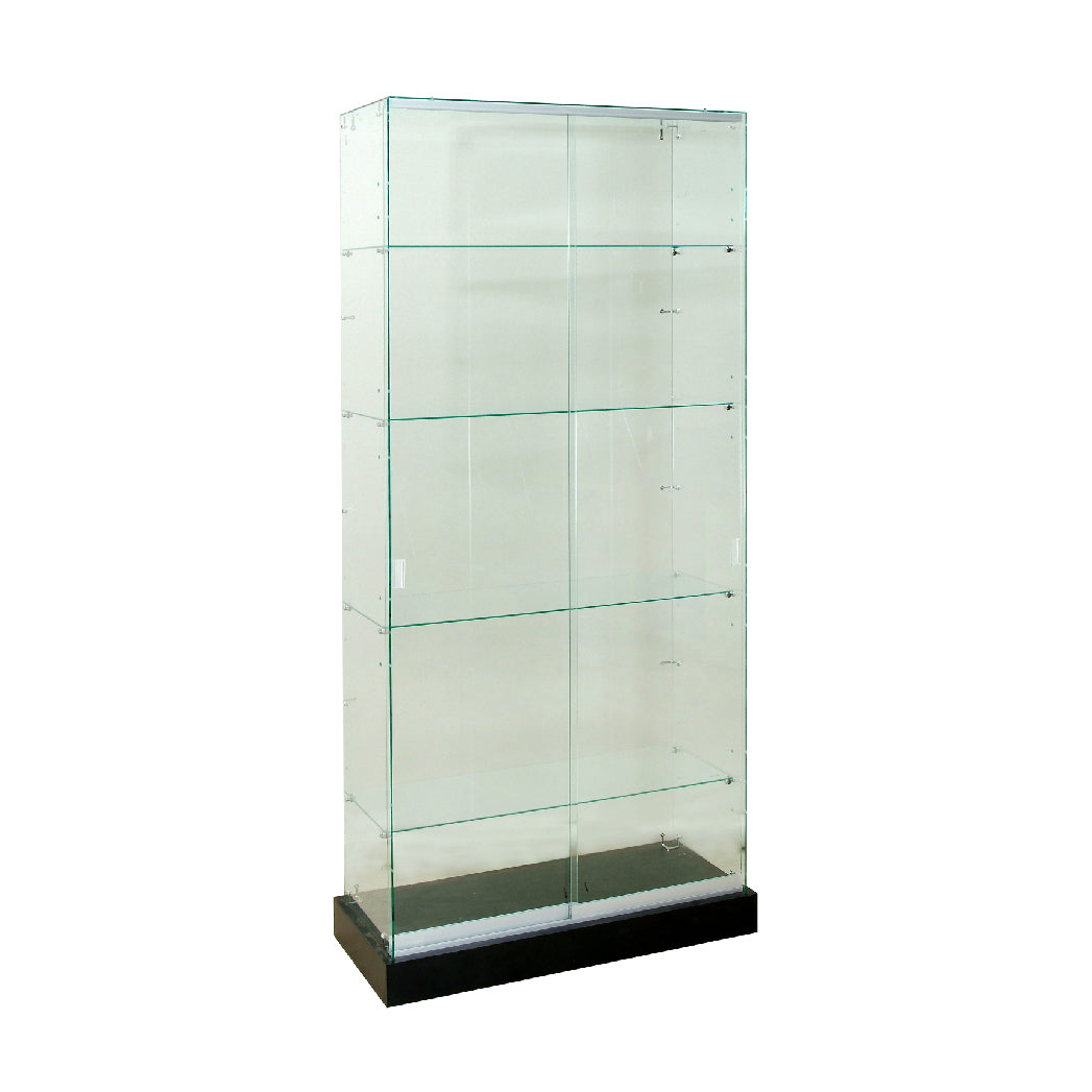 Shop 36"L Frameless Tower Glass Display Case | Now Displays