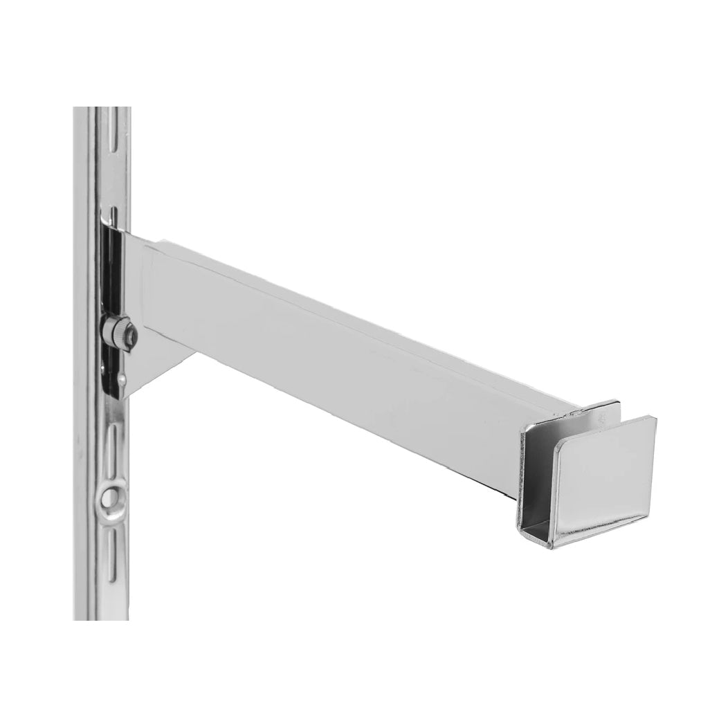 Shop 12"L Rectangular Tubing Hangrail Brackets | Now Displays