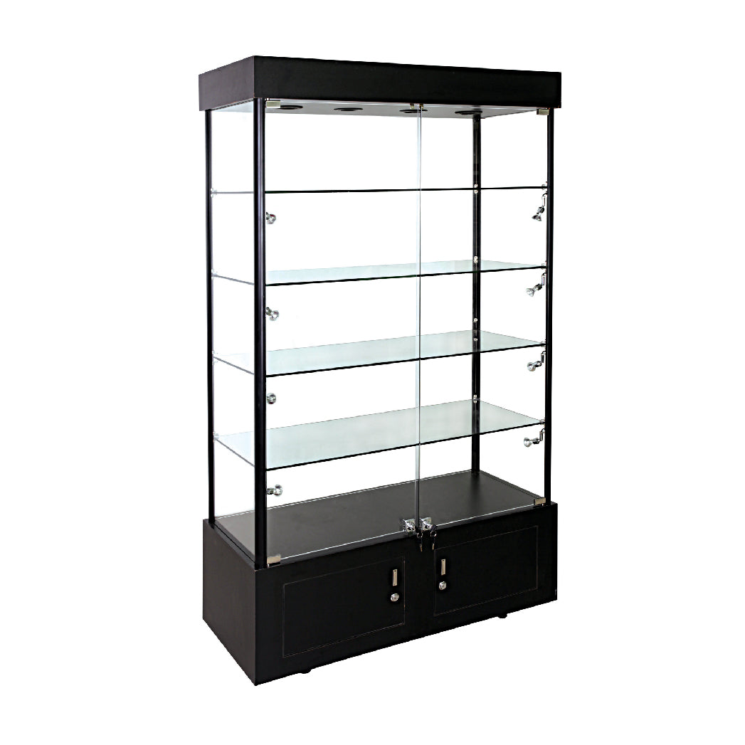 Black Rectangular Laminated Lighted Tower | Now Displays