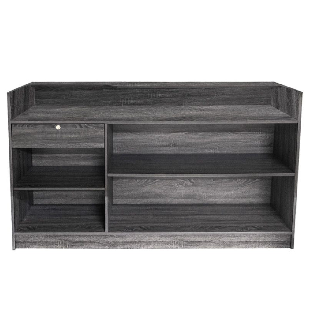 Rustic Gray Ledgetop Counter | Now Displays