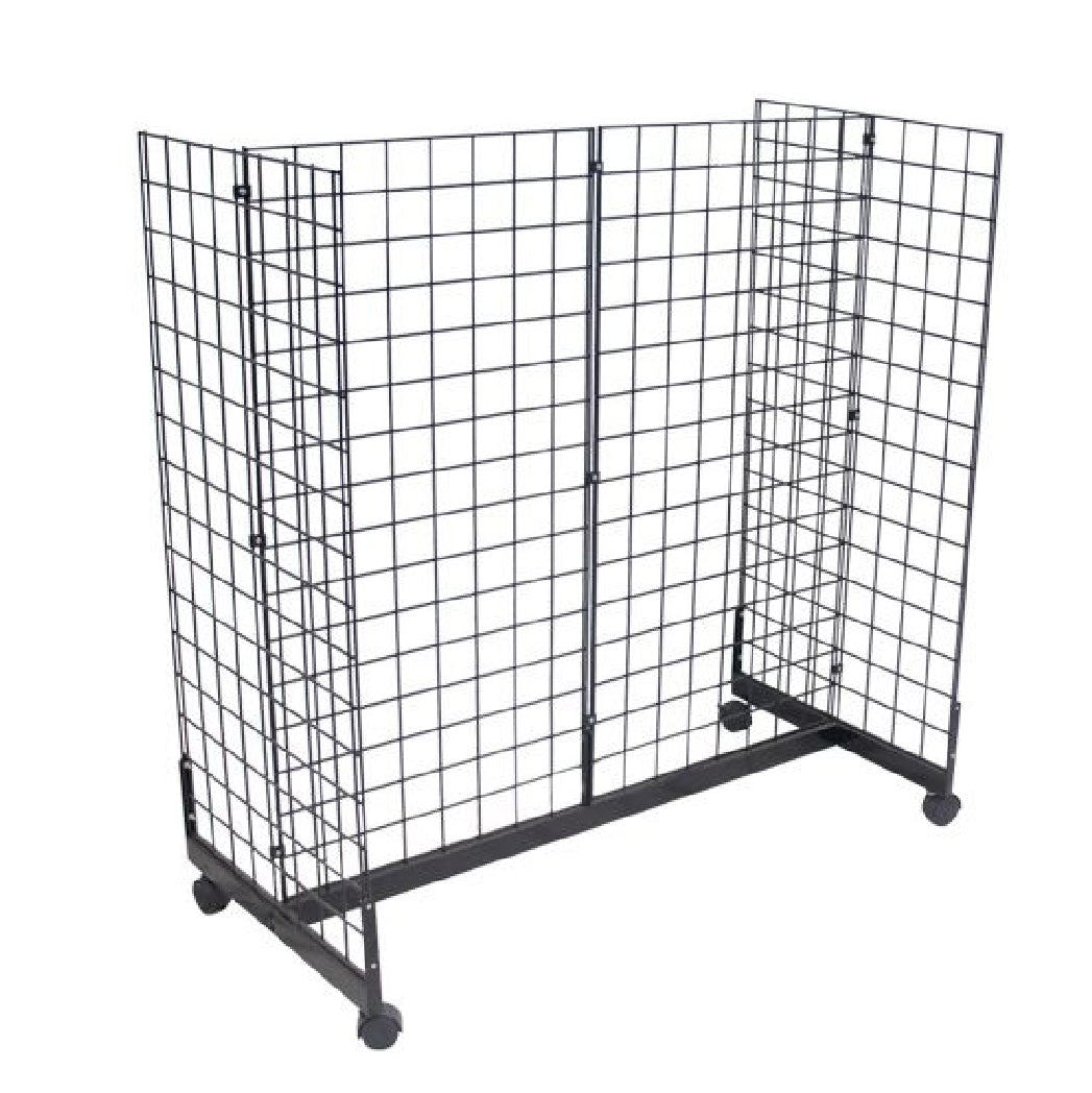 Free-Standing Grid Wall Tower With H-Base | Now Displays