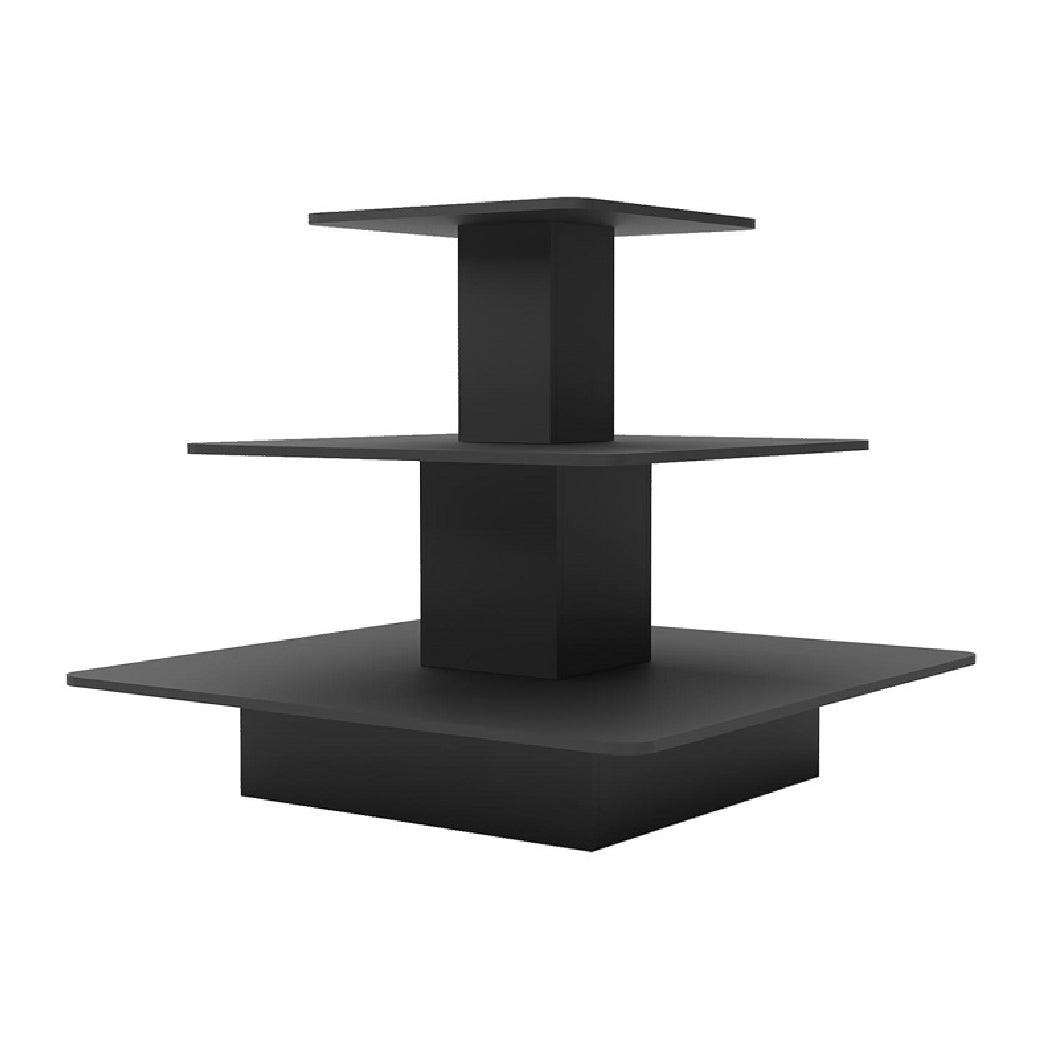 3-Tier Wood Square Display Table | Now Displays