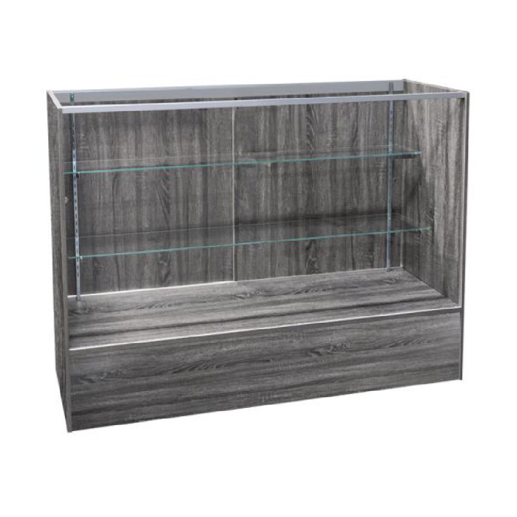 Rustic Gray Full Vision Display Case | Now Displays