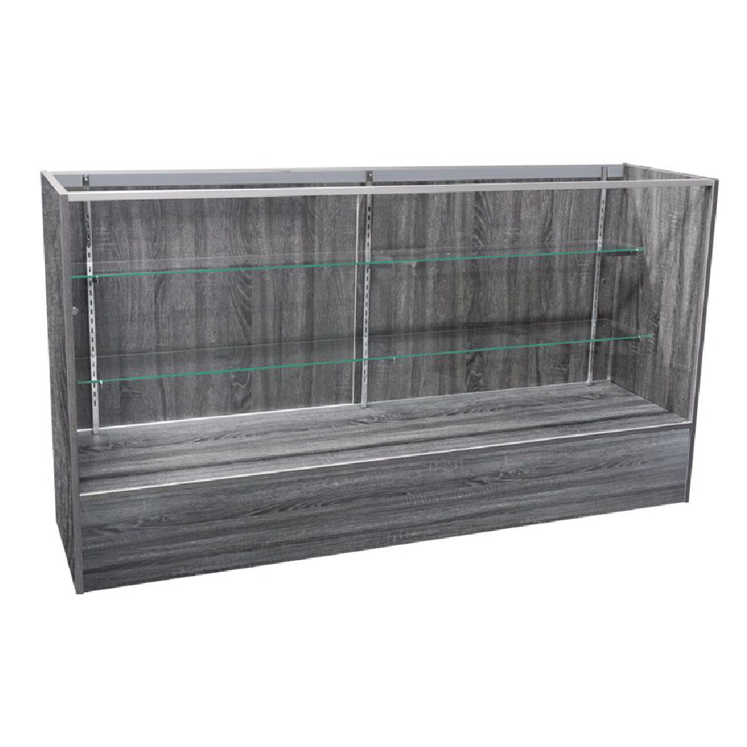 Rustic Gray Full Vision Display Case | Now Displays