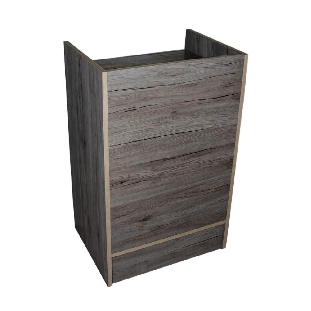 38"H Rustic Gray Cash Register Stand | Now Displays