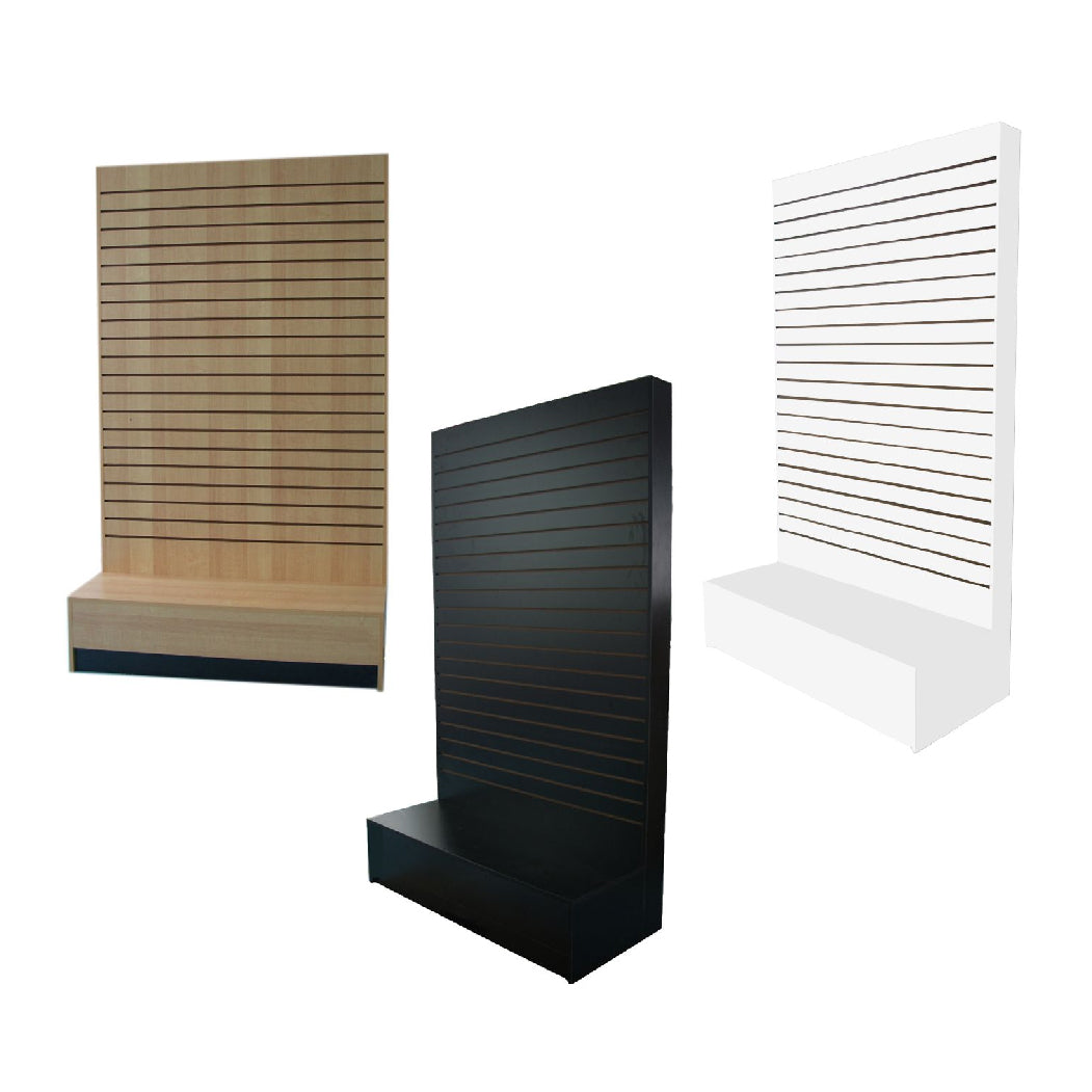 Slatwall "L" Shaped Wall Unit | Now Displays