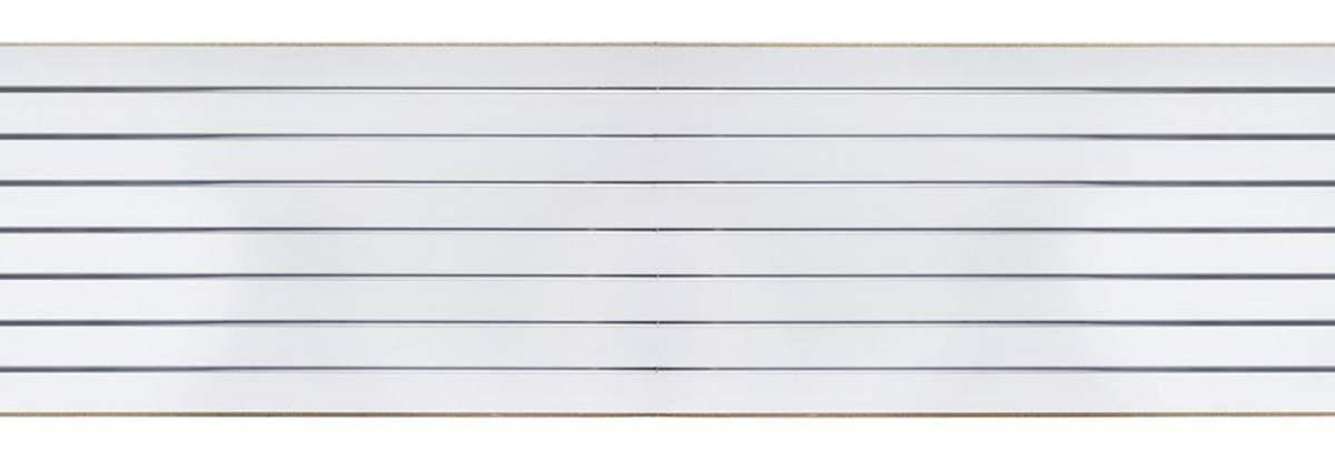 Shop Slat Wall W/ Aluminum Inserts 4'H x 8'L x 3"OC | Now Displays